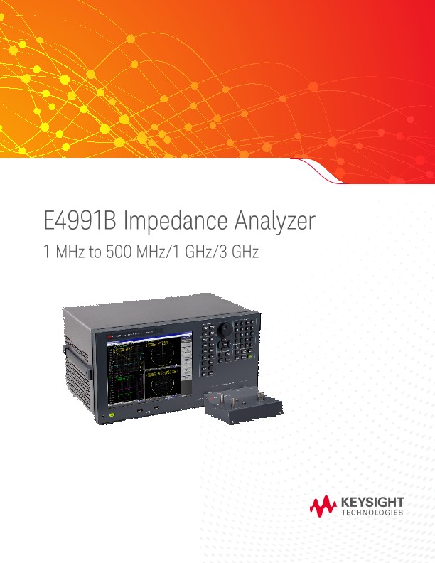 E4991B Impedance Analyzer PDF Asset Page | Keysight
